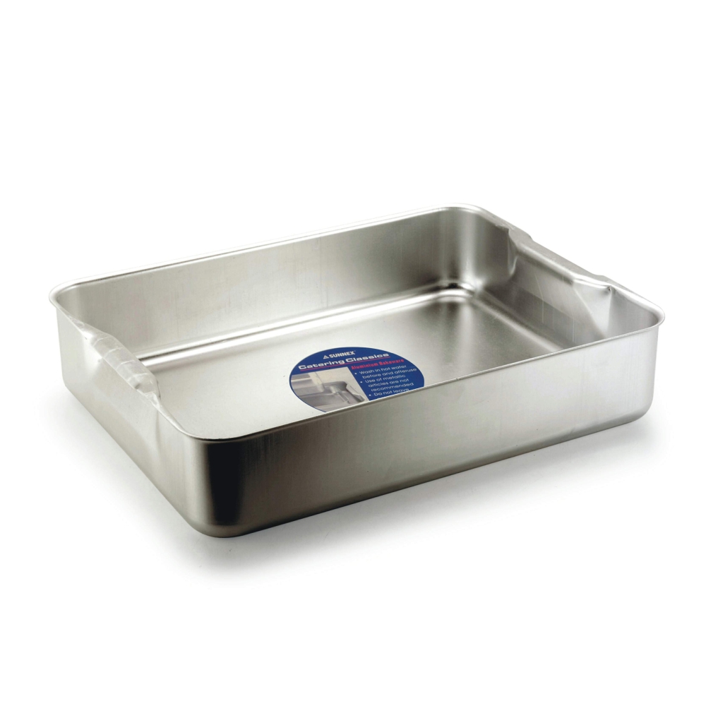 Extra Deep Aluminium Roasting Dish with Integrated Handles ...