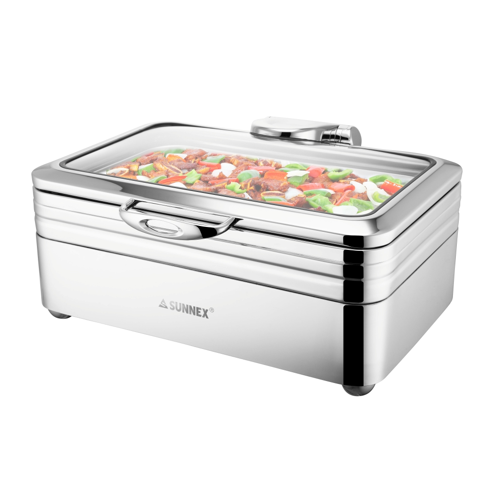 Full Size 8.5L Stainless Steel Chafer with Full Base (Sicily Series ...