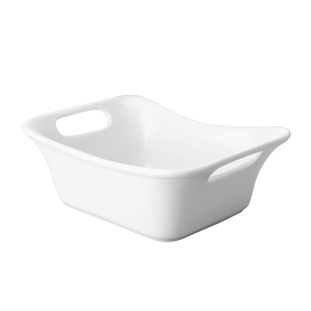 Porcelain Rectangular Dish with Handle 18cm/7inch - Sunnex Products Ltd.