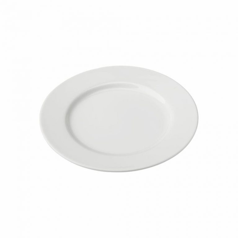 Porcelain Wide Rim Plate 23cm/9inch - Sunnex Products Ltd.