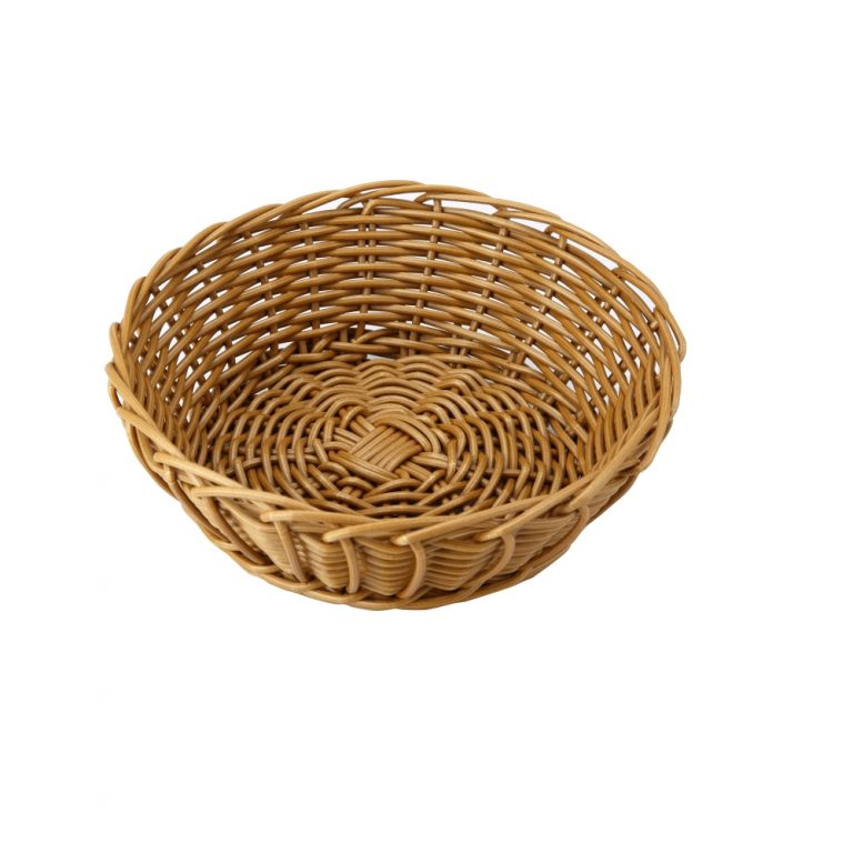 Pp Rattan Basket, Round, dia.19x6(H)cm, Dark Brown (C06 Series ...
