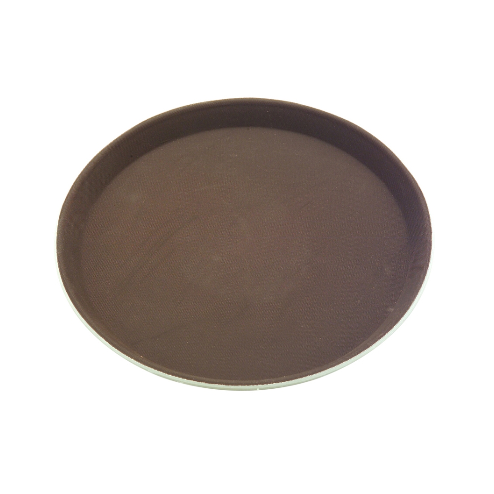 Rubber Surface and Fibreglass Bottom Non-Slip Tray 27.5cm/11inch, Round ...