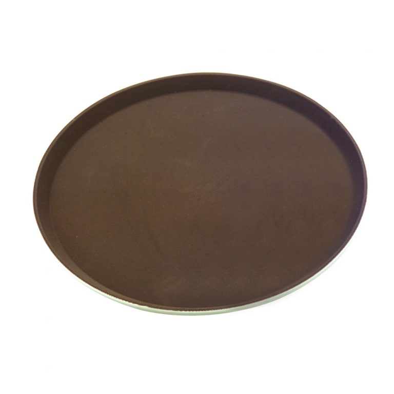 Rubber Surface and Fibreglass Bottom Non-Slip Tray 40.5cm/16inch, Round ...