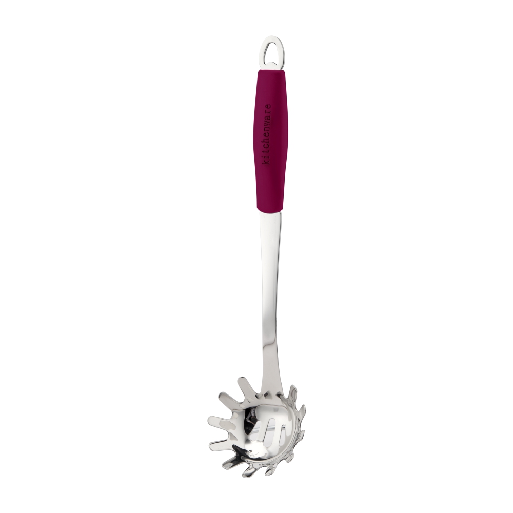 Stainless Steel Spaghetti Server with Purple Silicone Handle - Sunnex ...