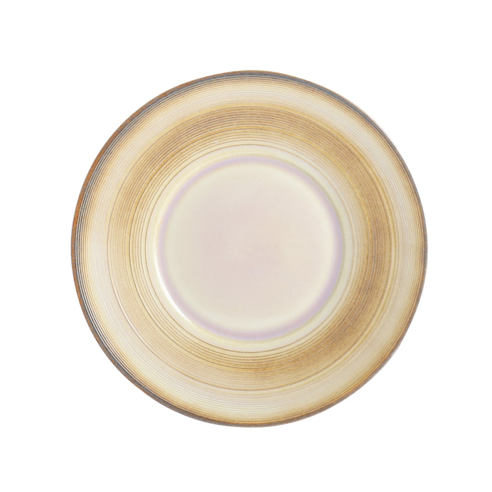 Reactive Glaze Porcelain Plate, Brown, 28cm - Sunnex Products Ltd.